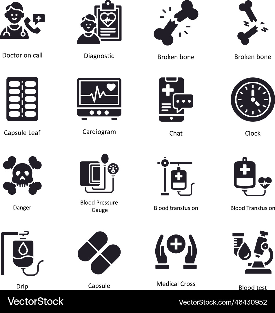 Medical solid icon design med Royalty Free Vector Image