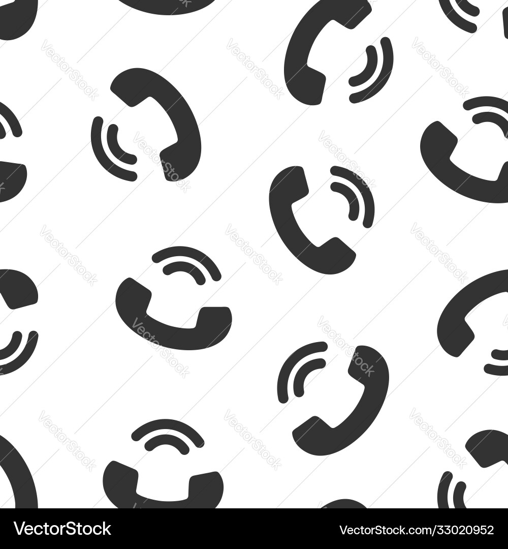 Mobile phone icon in flat style telephone talk Vector Image