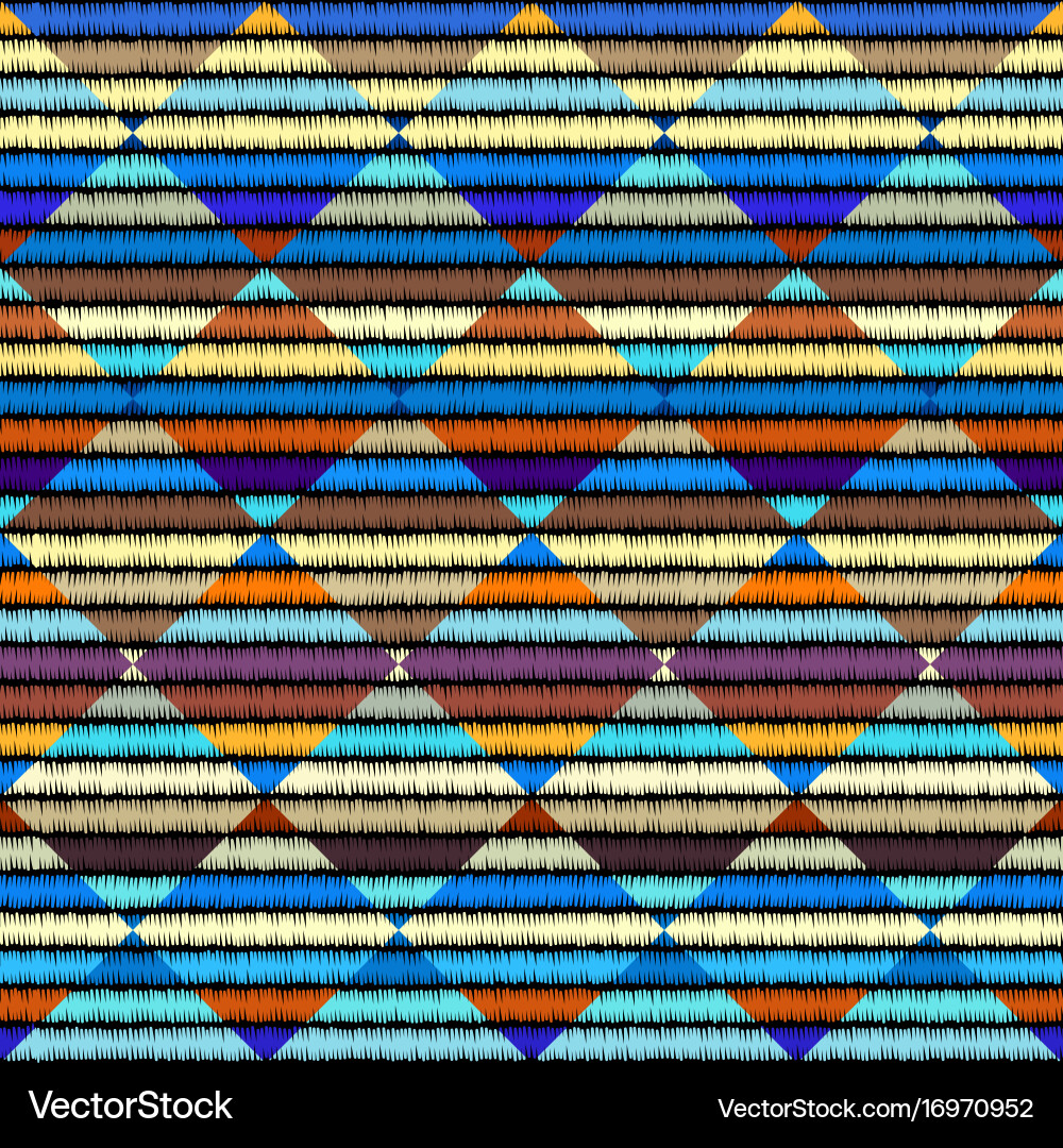 Seamless background in the bohemian style Vector Image