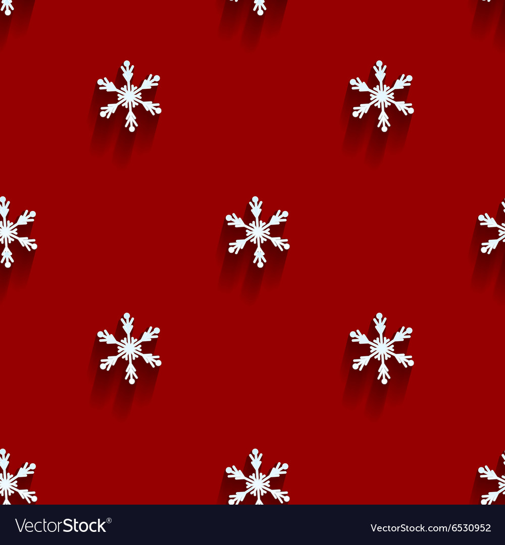 Seamless pattern with snowflakes Royalty Free Vector Image
