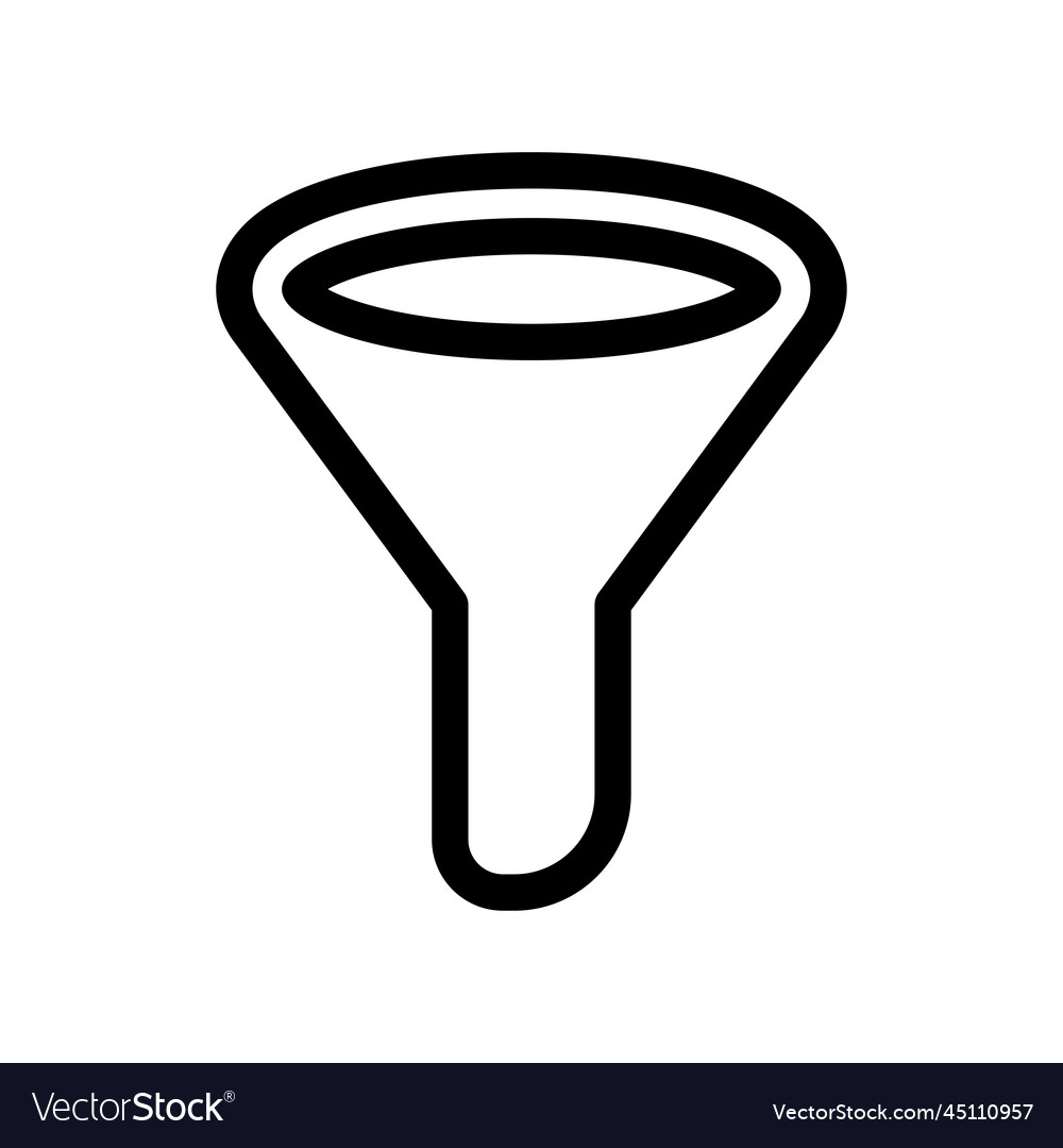 Filter funnel icon Royalty Free Vector Image - VectorStock