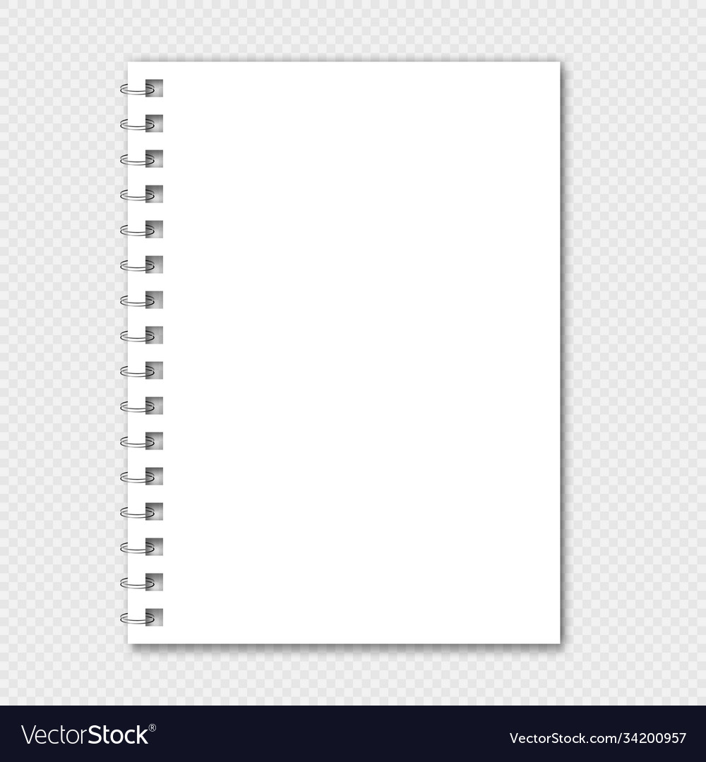 Notebook mockup Royalty Free Vector Image - VectorStock
