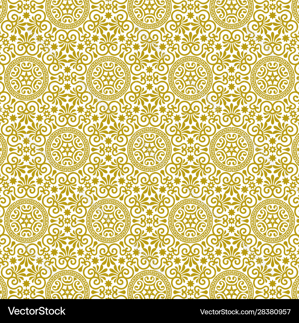 Seamless background in traditional greek style Vector Image