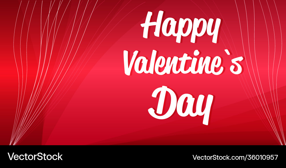 Valentines day celebration love banner flyer Vector Image