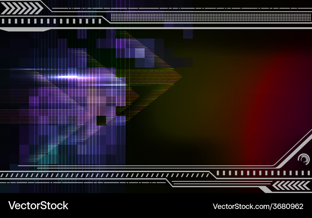 Abstract techno background with arrows Royalty Free Vector