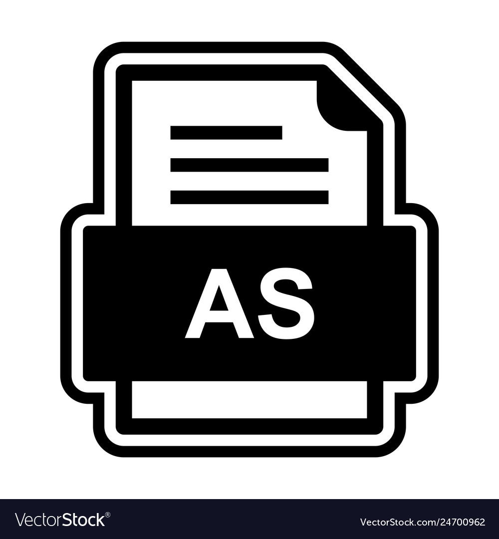 As file document icon Royalty Free Vector Image