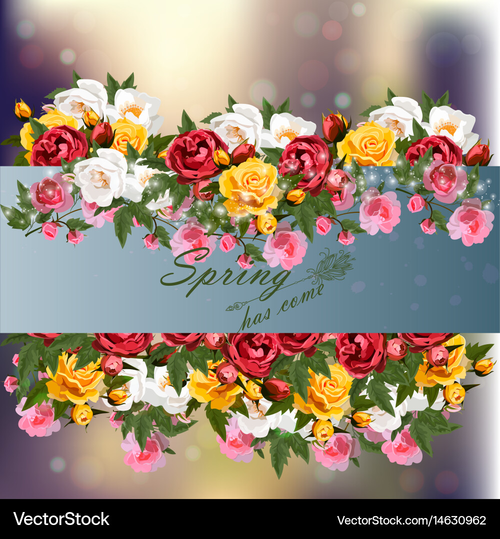 Bouquet of roses Royalty Free Vector Image - VectorStock