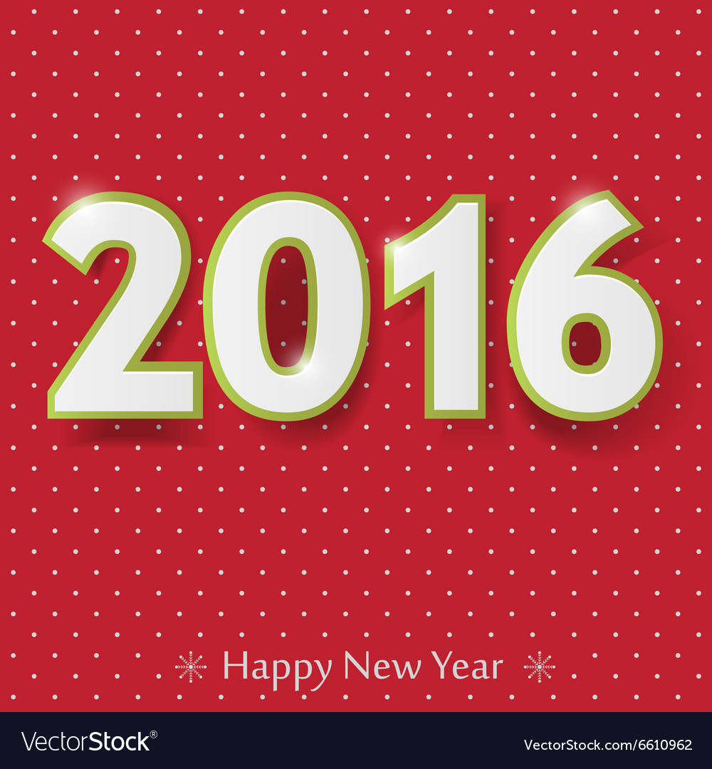 Happy new year 2016 design Royalty Free Vector Image