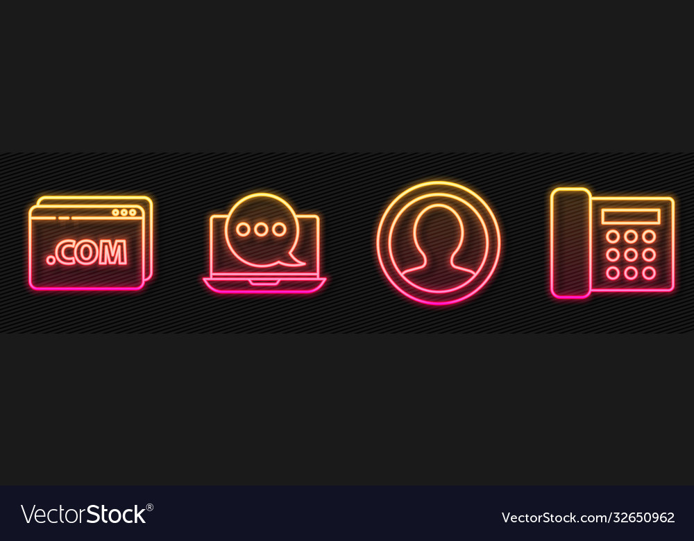 Set Line Create Account Screen Website Template Vector Image 1409