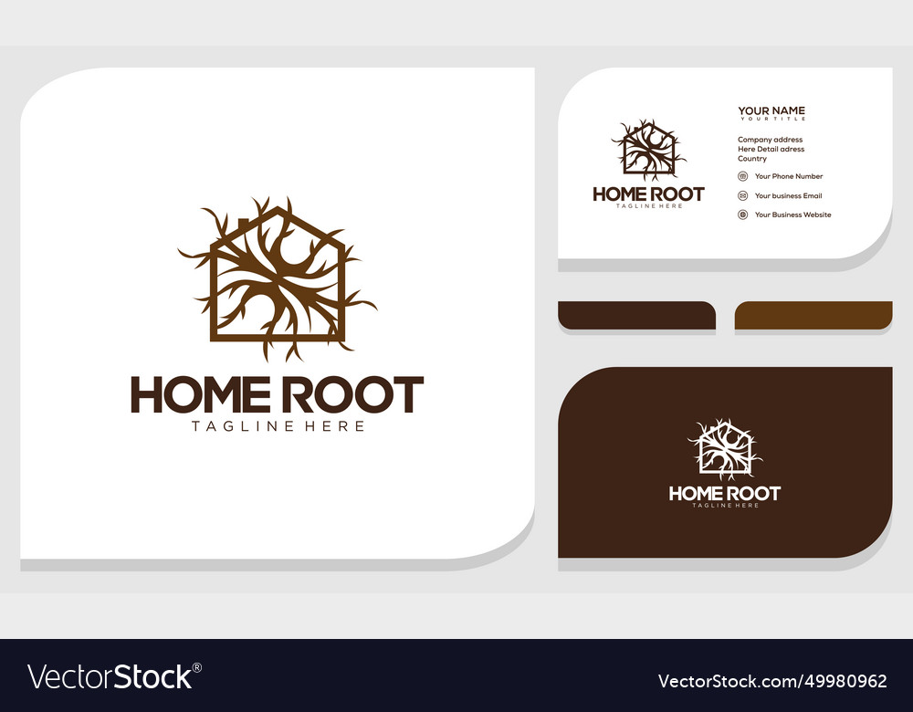 Tree root logo Royalty Free Vector Image - VectorStock