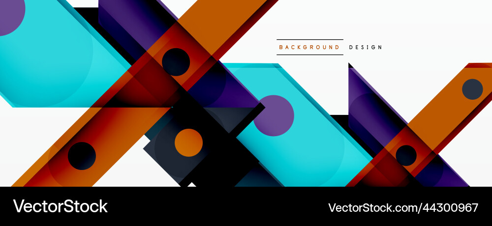 Bright colorful straight lines geometric abstract Vector Image