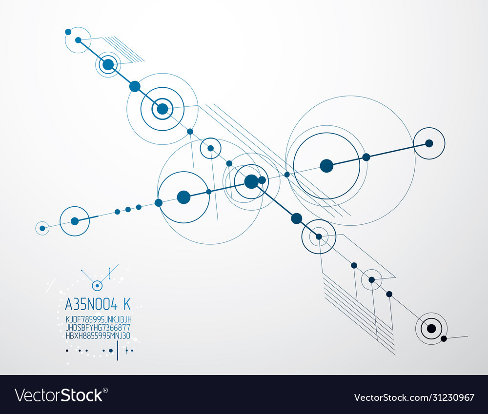 Engineering technological wallpaper made Vector Image