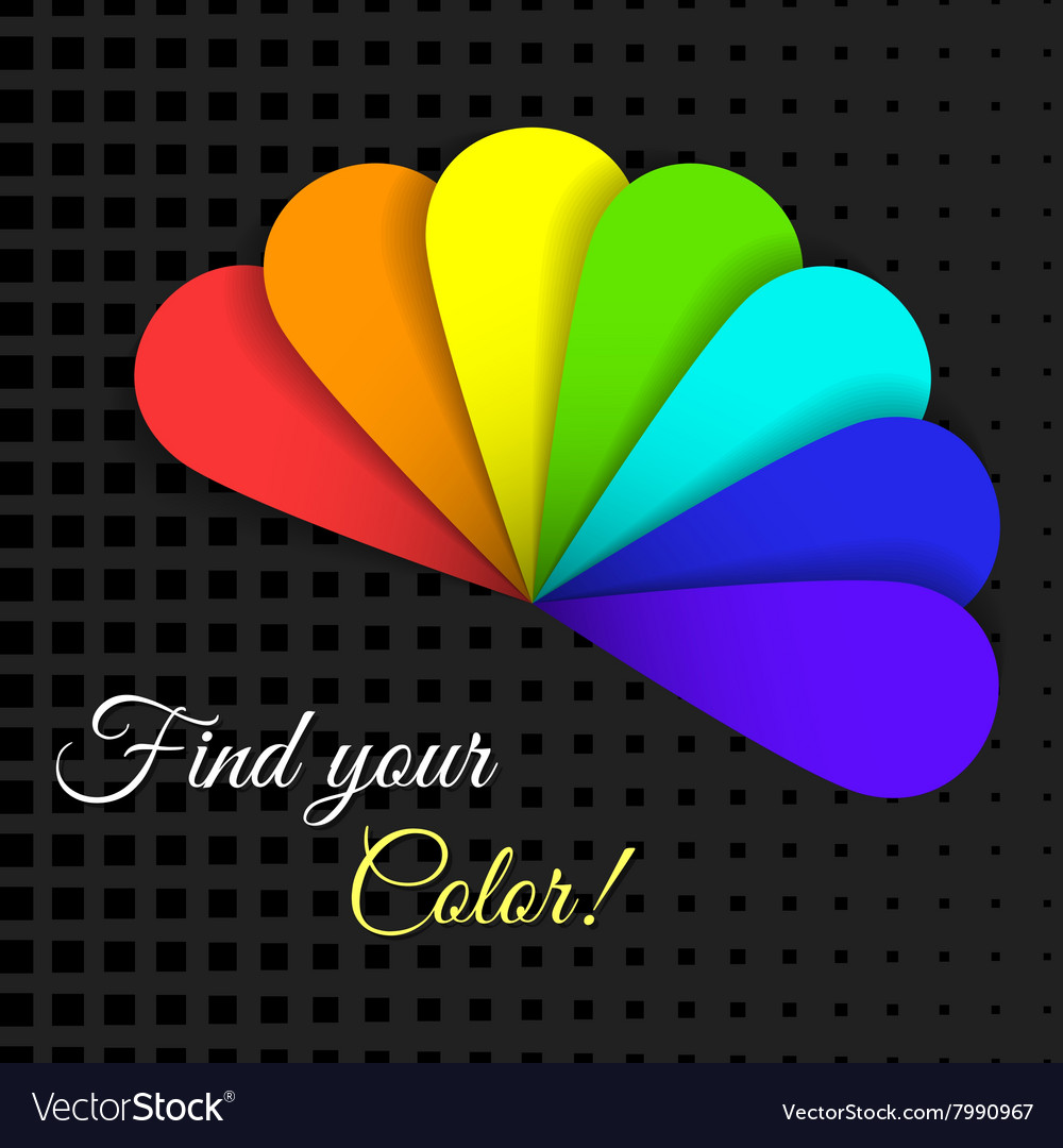 Find your color Royalty Free Vector Image - VectorStock