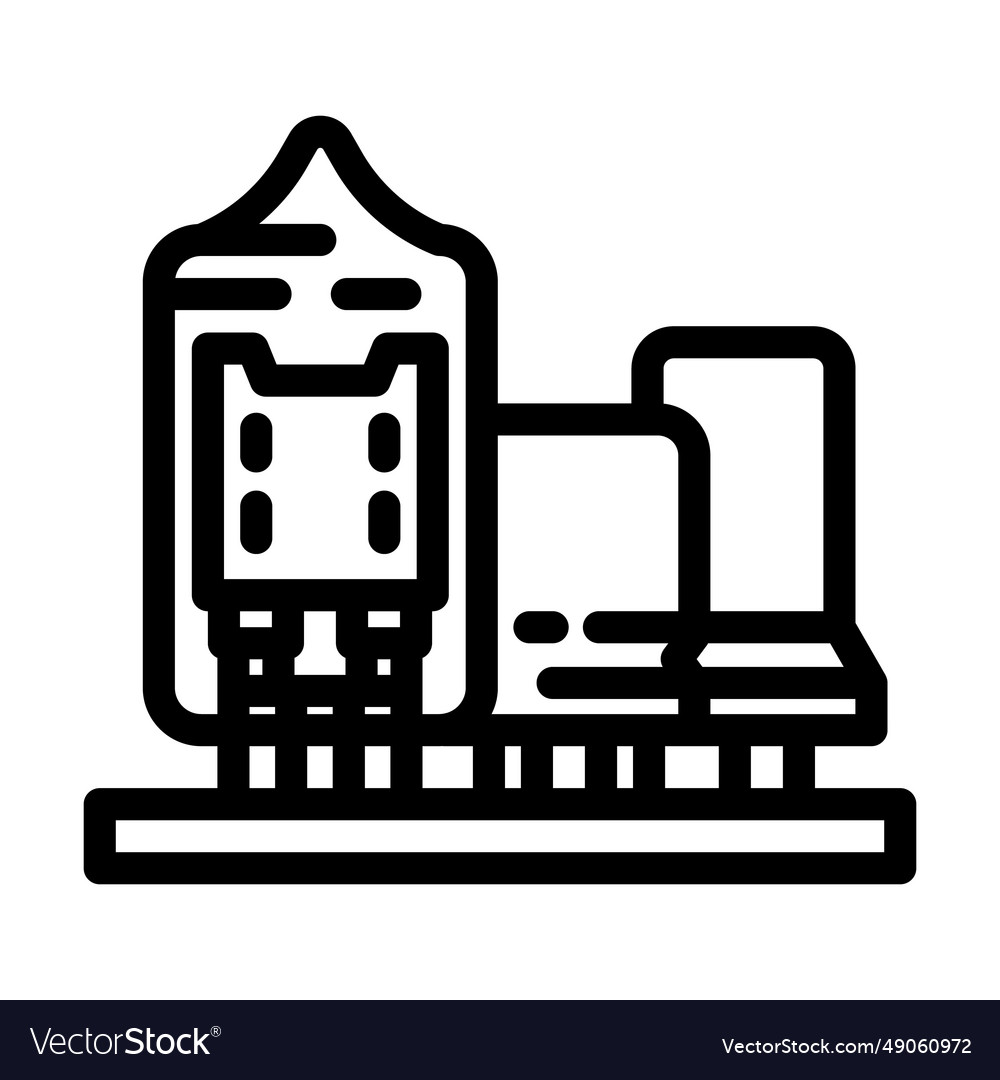 Analog electronics line icon Royalty Free Vector Image
