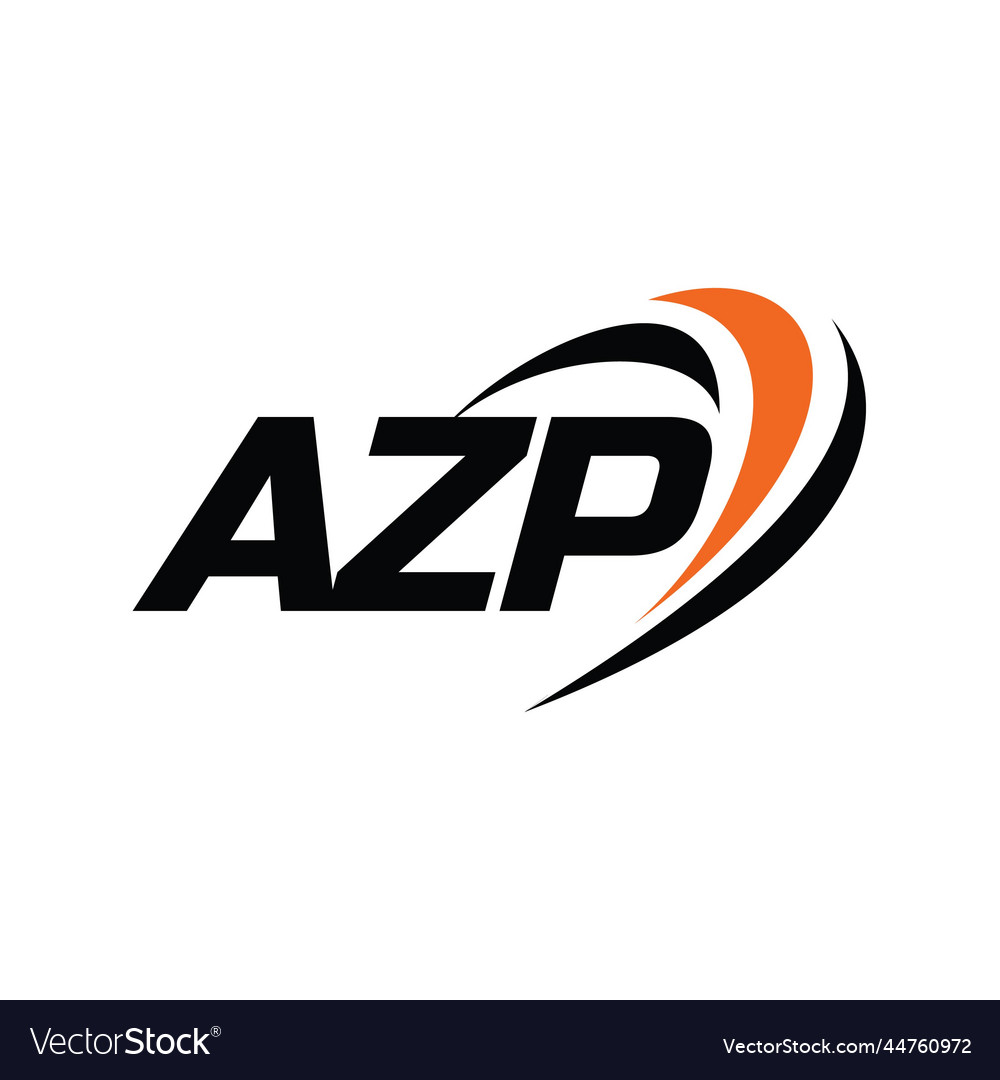 Azp monogram logo Royalty Free Vector Image - VectorStock