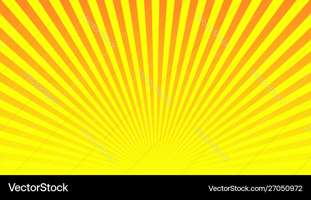 Orange yellow ray background vintage abstract Vector Image