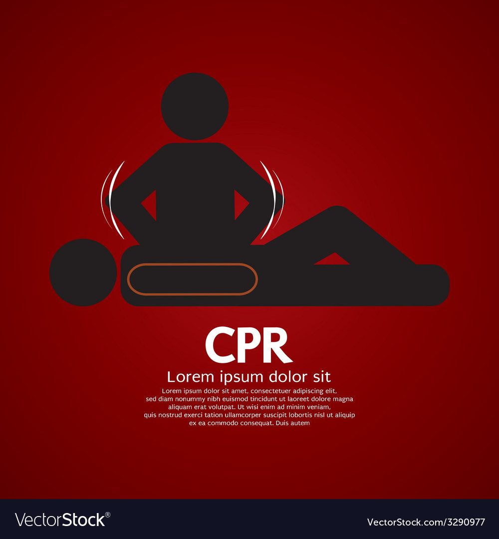 Cpr Or Cardiopulmonary Resuscitation Royalty Free Vector