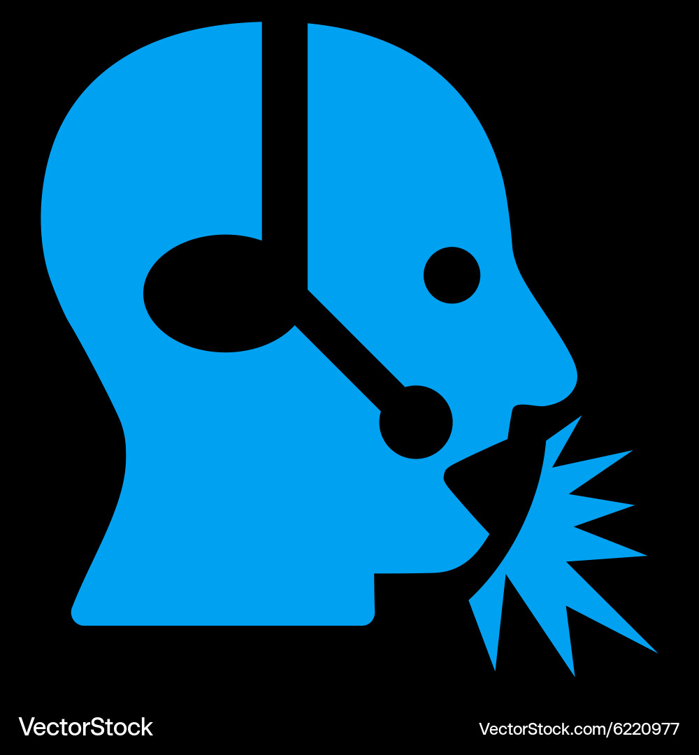 Operator speech icon Royalty Free Vector Image