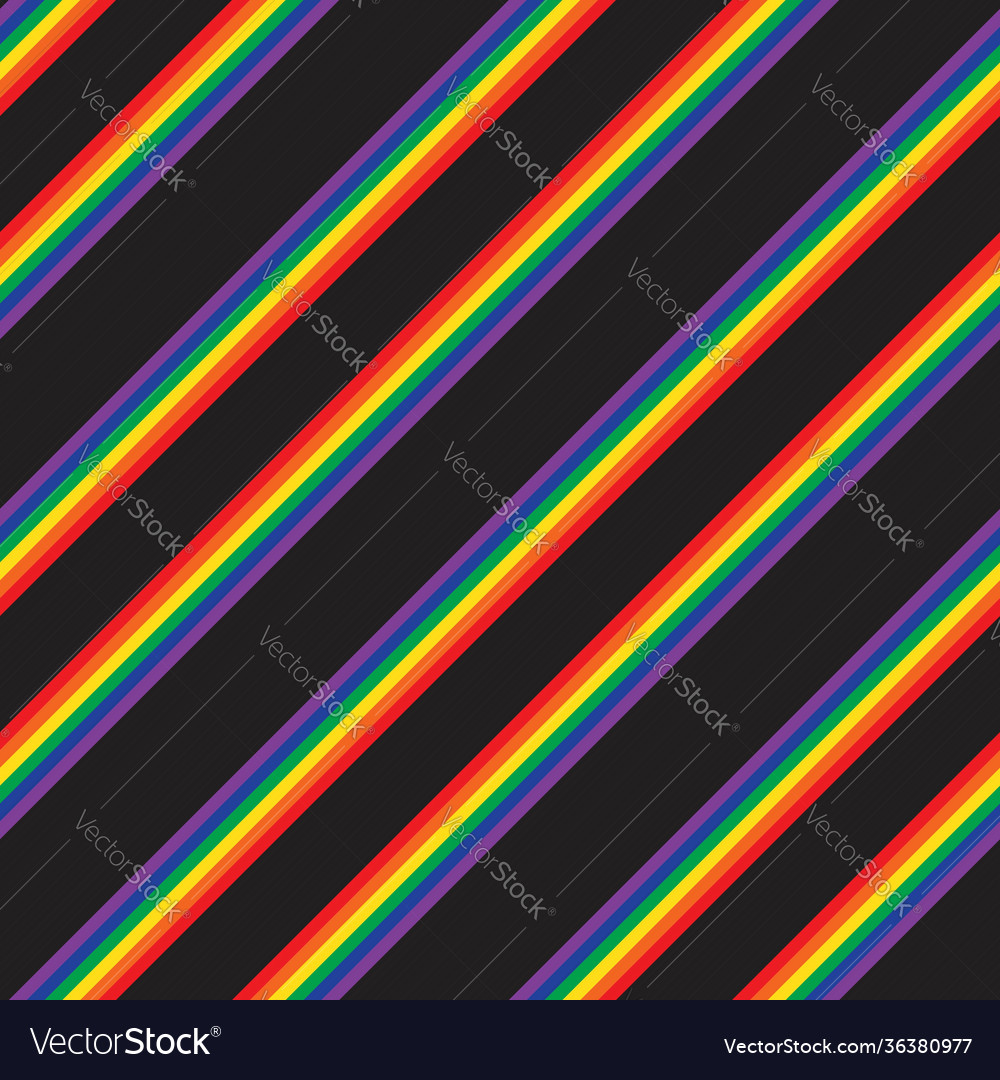 Rainbow stripe seamless pattern background Vector Image