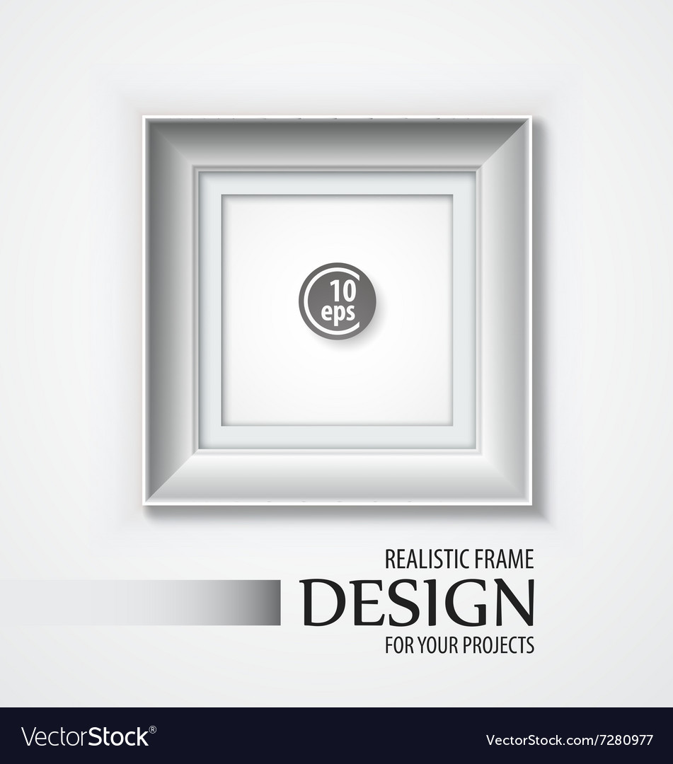 Realistic frame Royalty Free Vector Image - VectorStock
