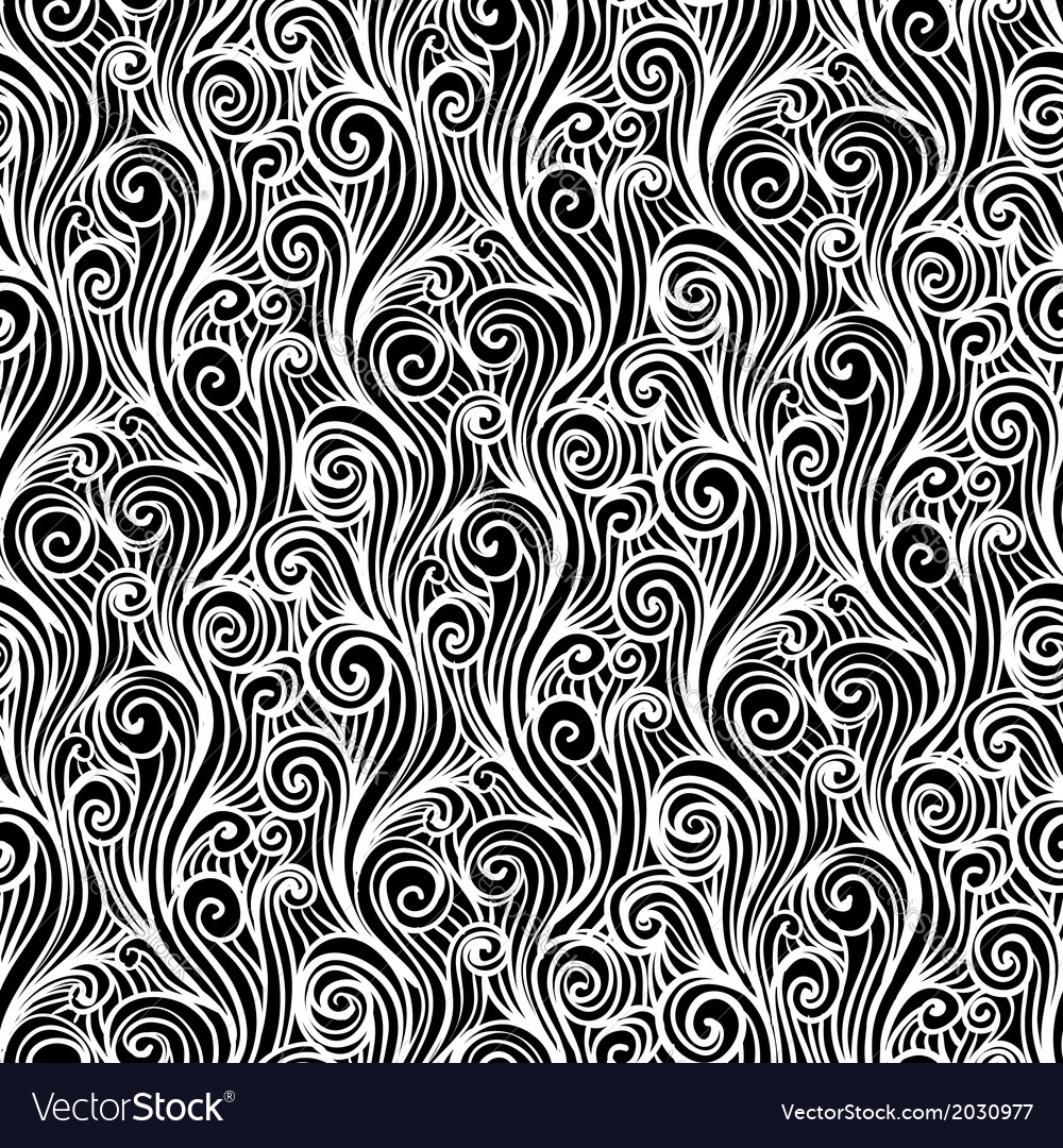 Seamless pattern with overlapping waves Royalty Free Vector