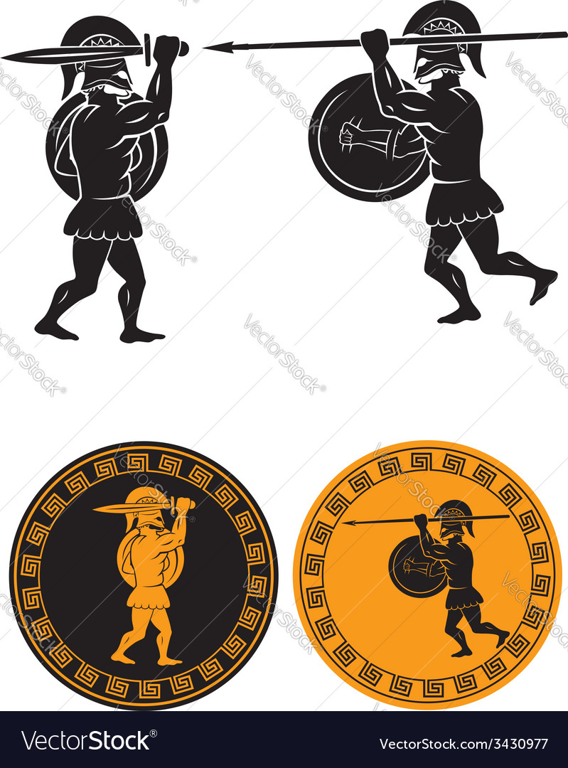 Two gladiators Royalty Free Vector Image - VectorStock