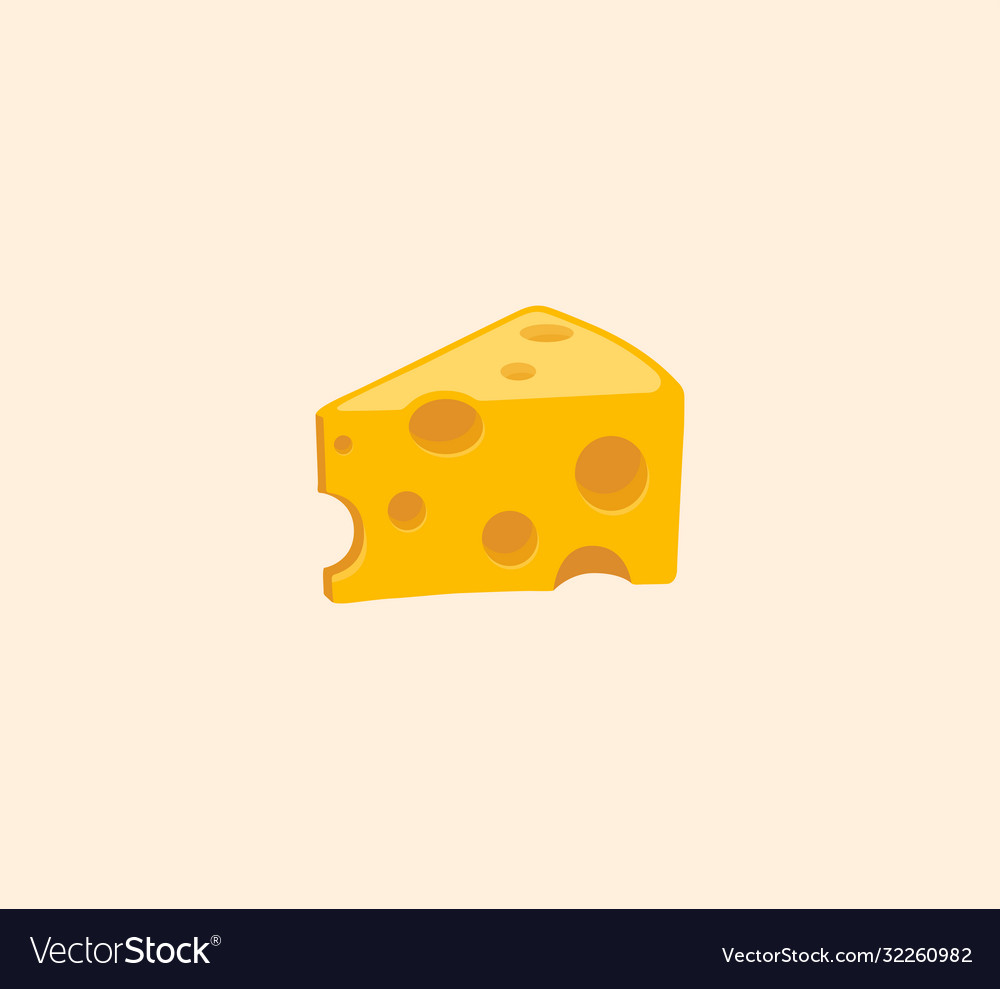 Cheese icon Royalty Free Vector Image - VectorStock