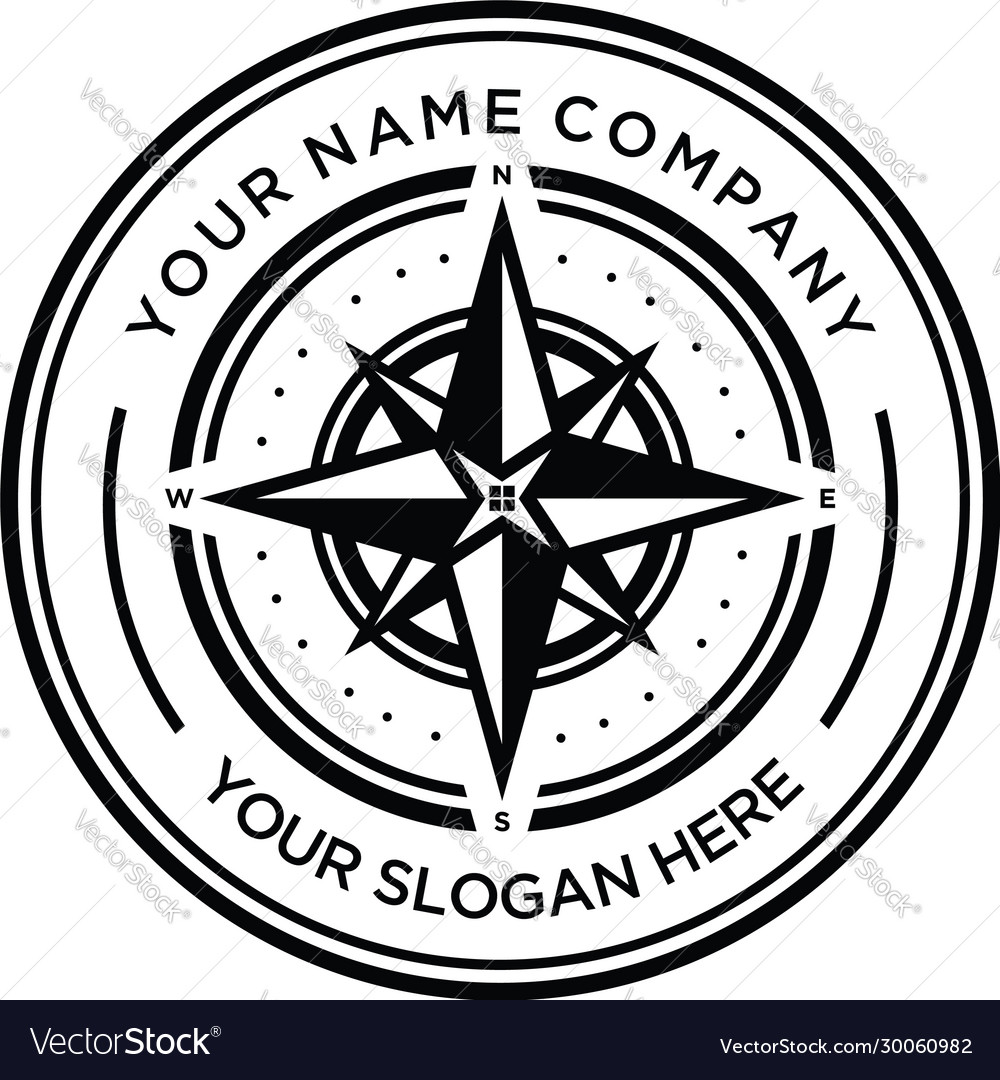 Compass logo Royalty Free Vector Image - VectorStock