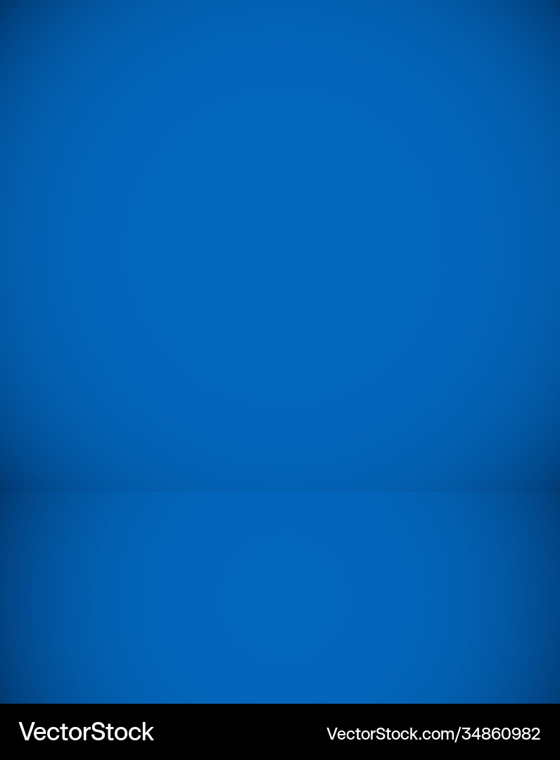 Empty blue studio room backdrop light interior Vector Image