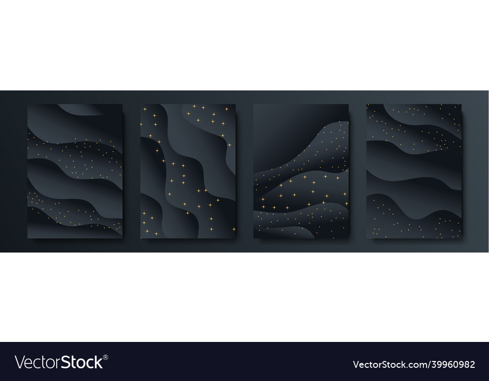 Luxury black gold background modern elegant Vector Image