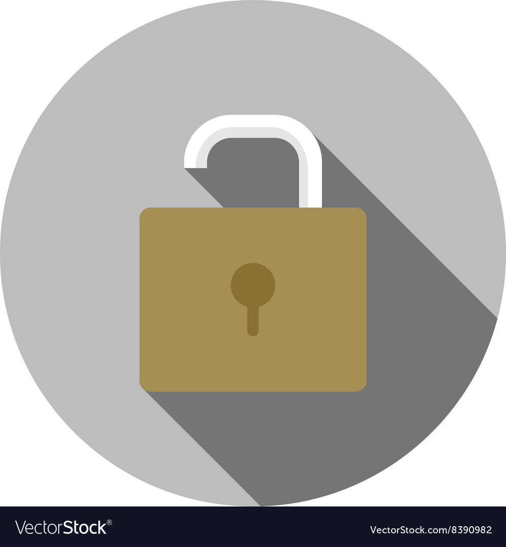 Open lock i Royalty Free Vector Image - VectorStock