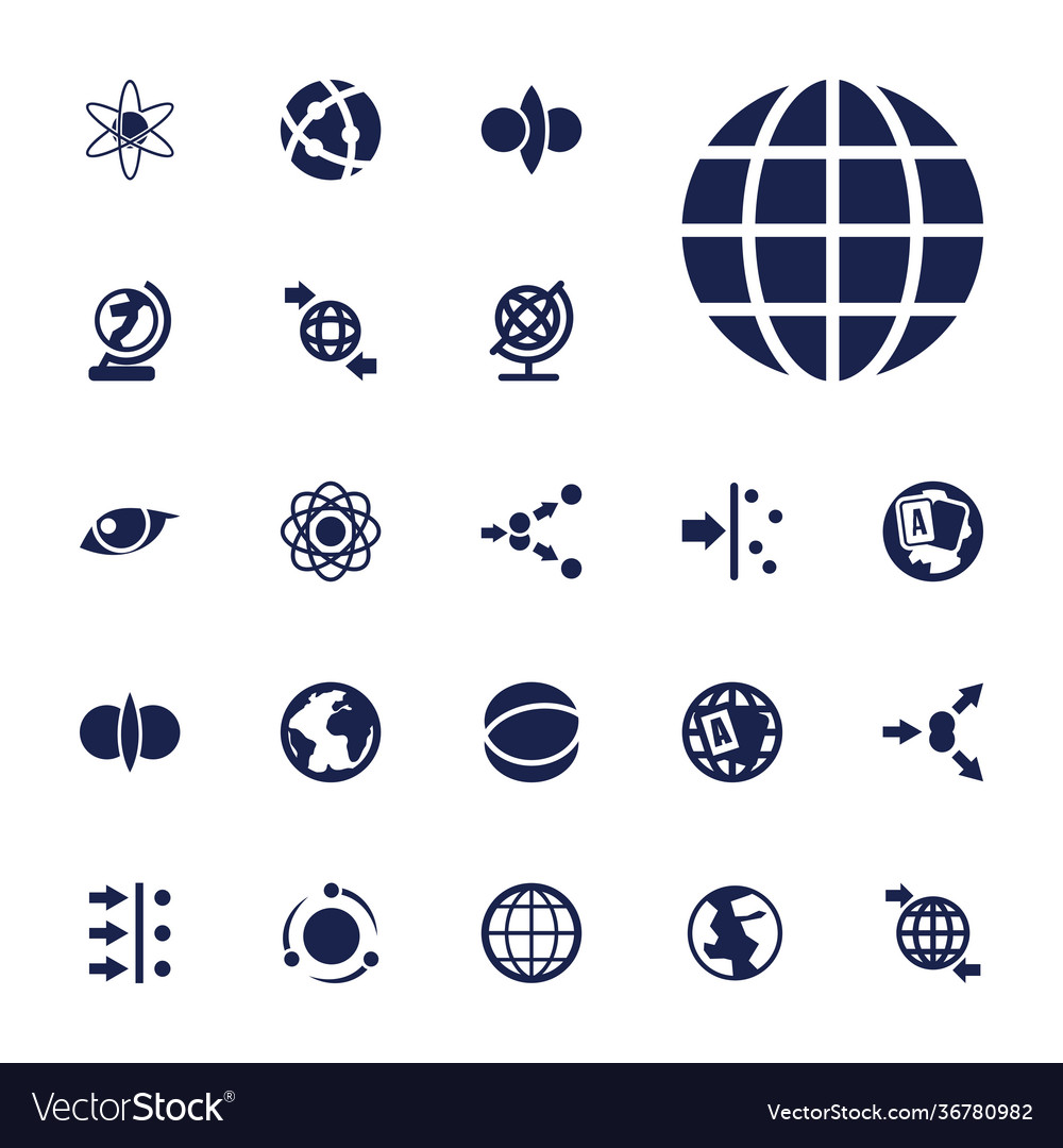Orbit icons Royalty Free Vector Image - VectorStock