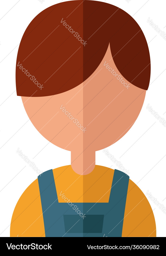 Small child on white background Royalty Free Vector Image