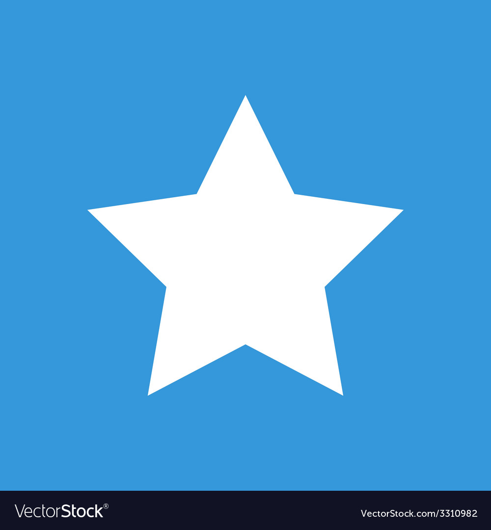 Star flat icon Royalty Free Vector Image - VectorStock