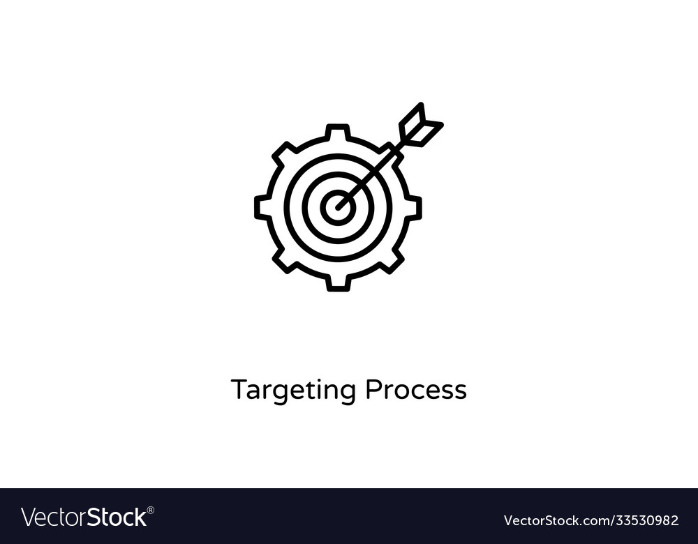 Targeting process Royalty Free Vector Image - VectorStock