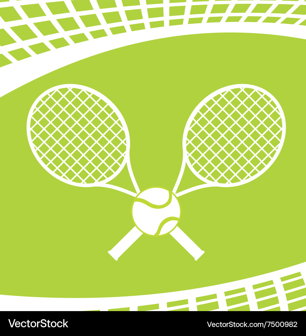 Tennis sport design Royalty Free Vector Image - VectorStock