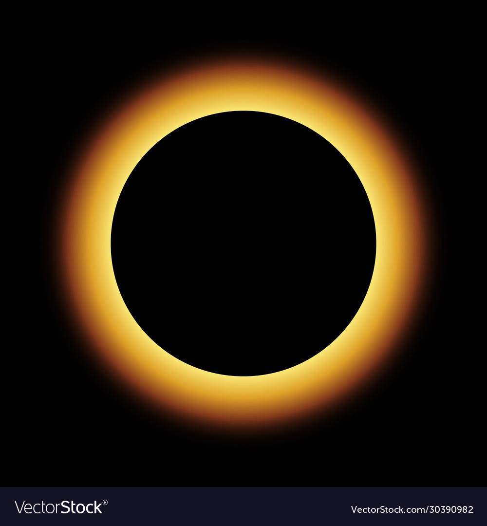 Total eclipse Royalty Free Vector Image - VectorStock