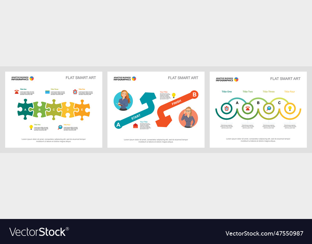 Colorful Workflow Or Research Concept Infographic Vector Image