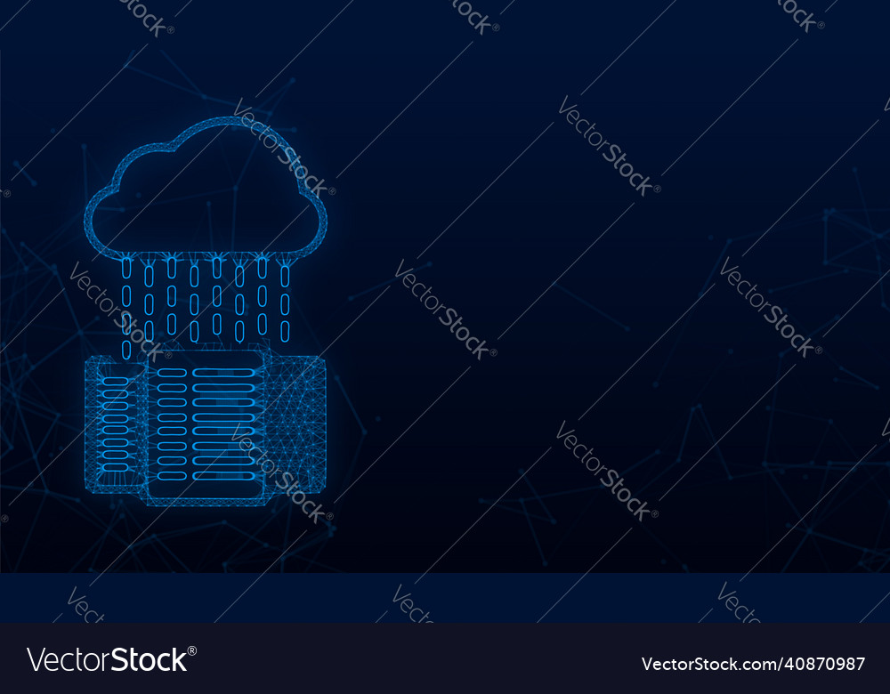 Data center mainframe service concept banner Vector Image Data center mainframe service concept banner Vector Image