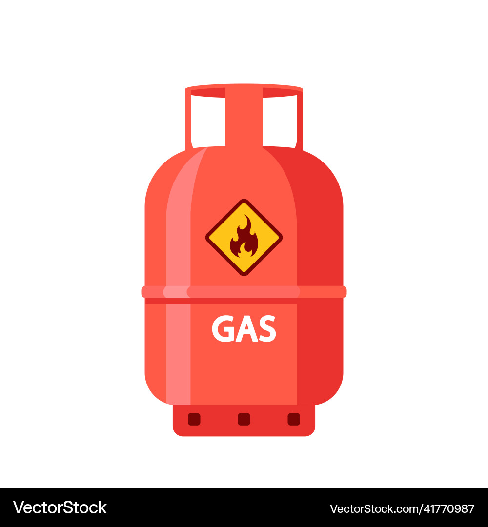 Gas cylinder oxygen balloon isolated icon Vector Image