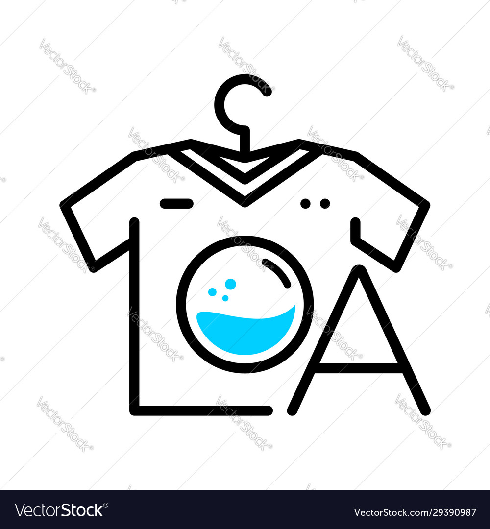 Laundry font Royalty Free Vector Image - VectorStock