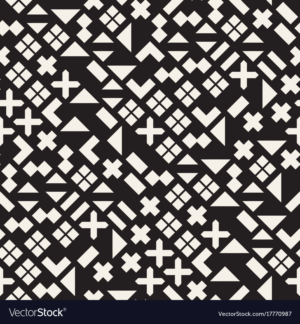 Random shapes seamless pattern modern Royalty Free Vector