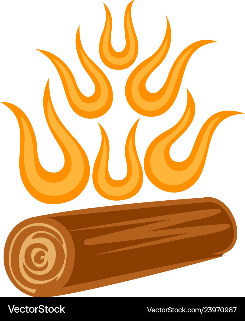 Symbol of abstract fire Royalty Free Vector Image