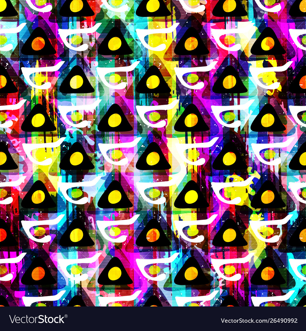 Abstract color pattern in graffiti style quality Vector Image