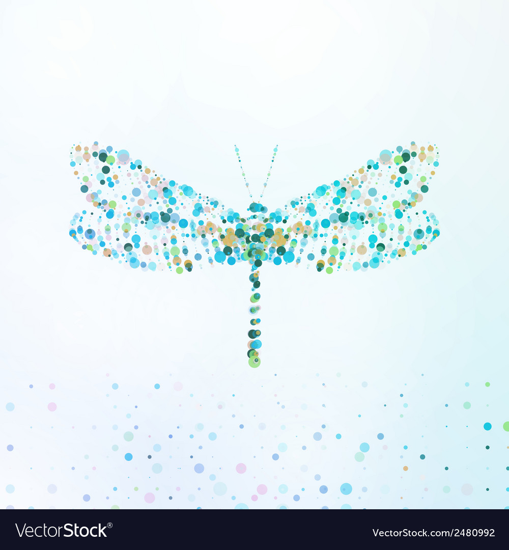 Abstract dragonfly Royalty Free Vector Image - VectorStock
