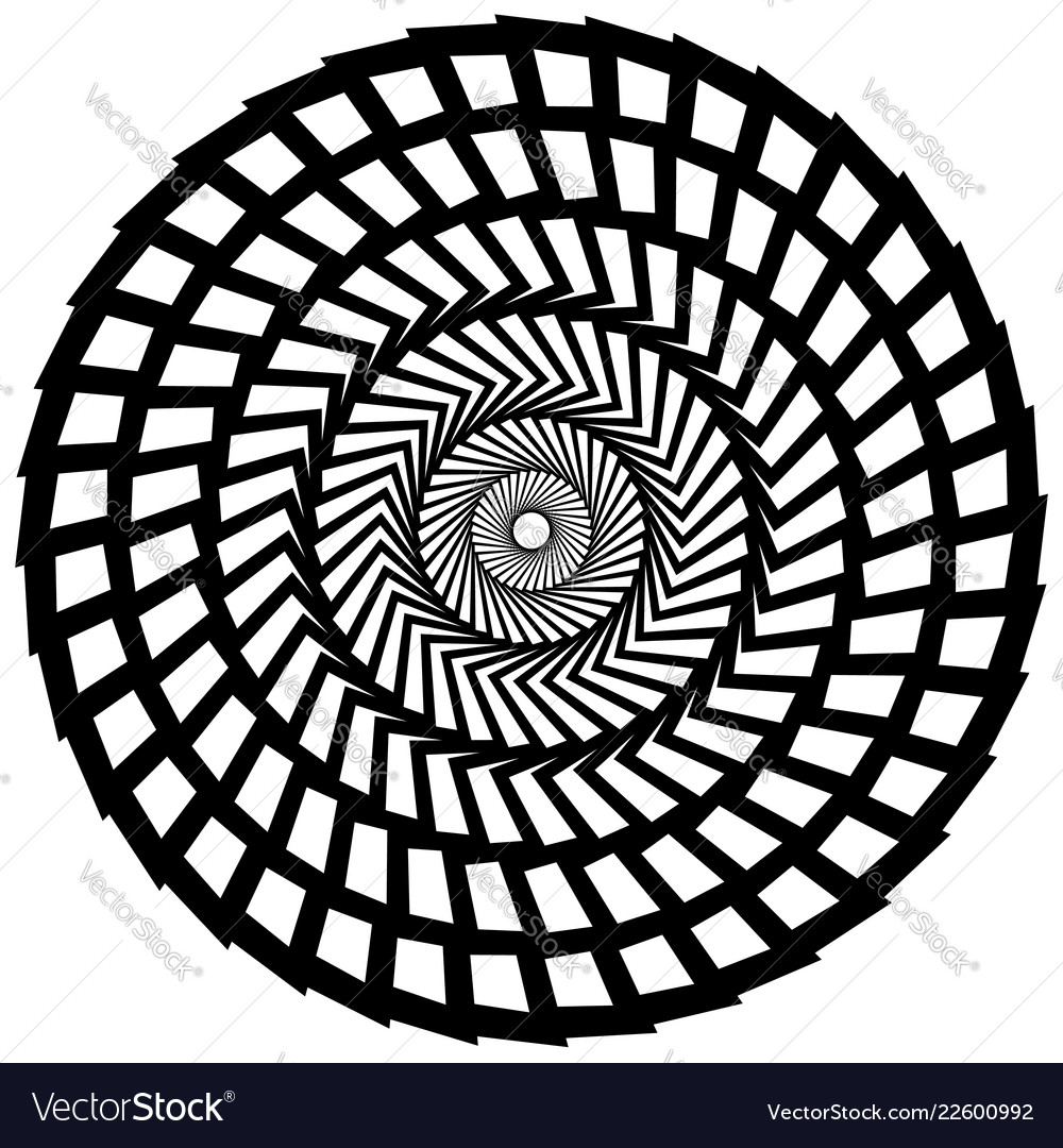 Abstract spiral shape vortex element Royalty Free Vector