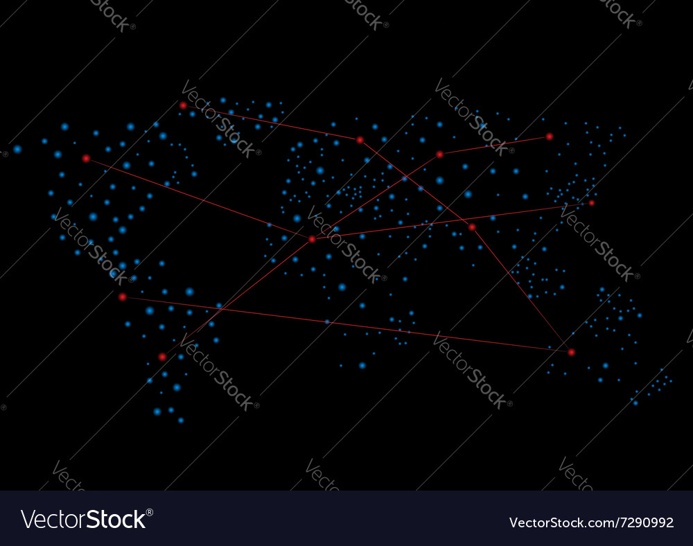 Abstract world map Royalty Free Vector Image - VectorStock