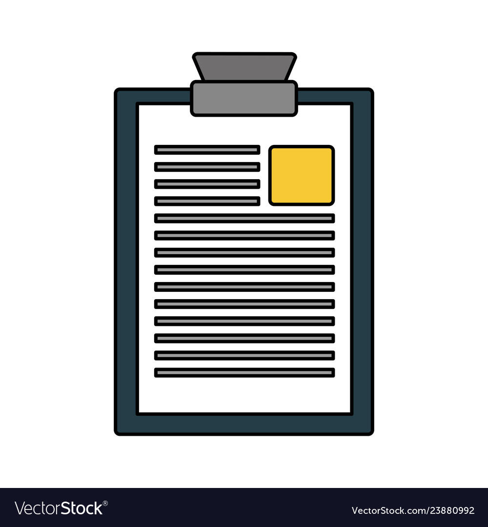 Clipboard report document Royalty Free Vector Image