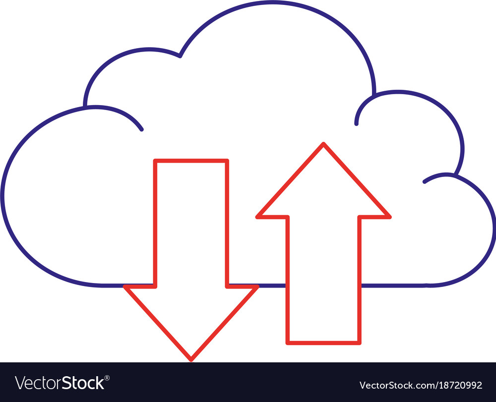 Cloud computing design Royalty Free Vector Image