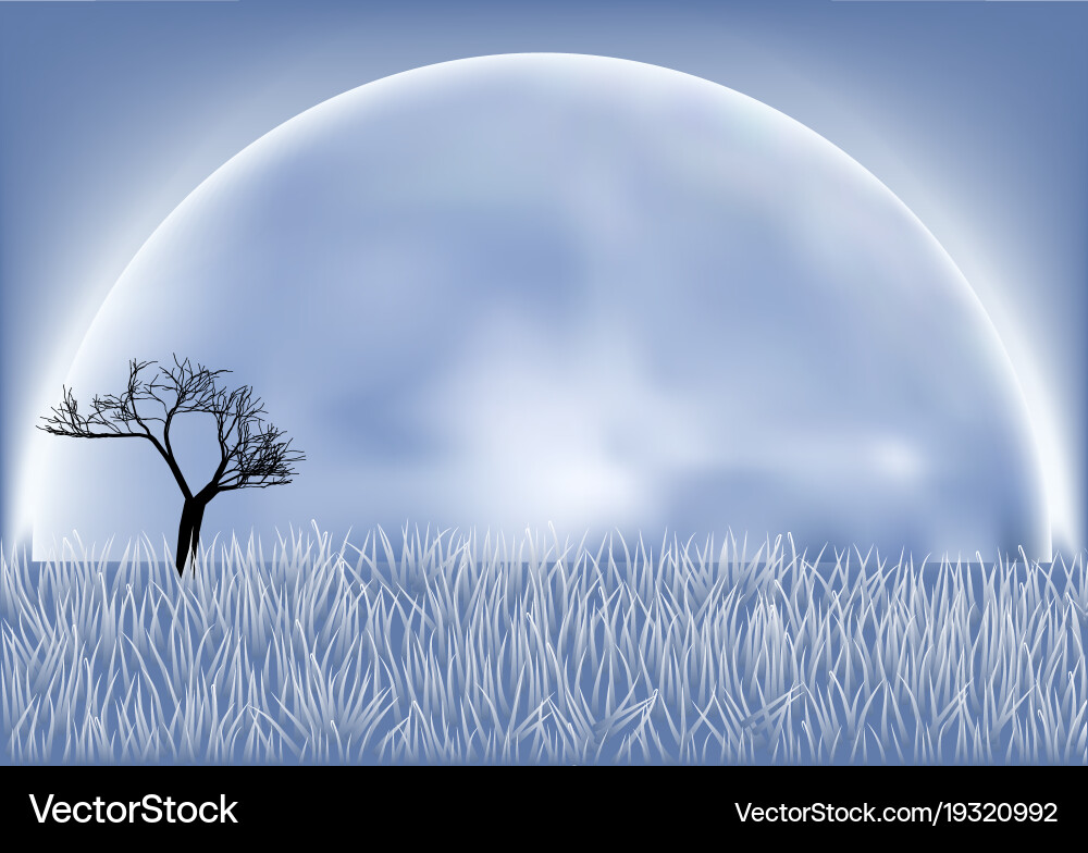 Fool moon Royalty Free Vector Image - VectorStock